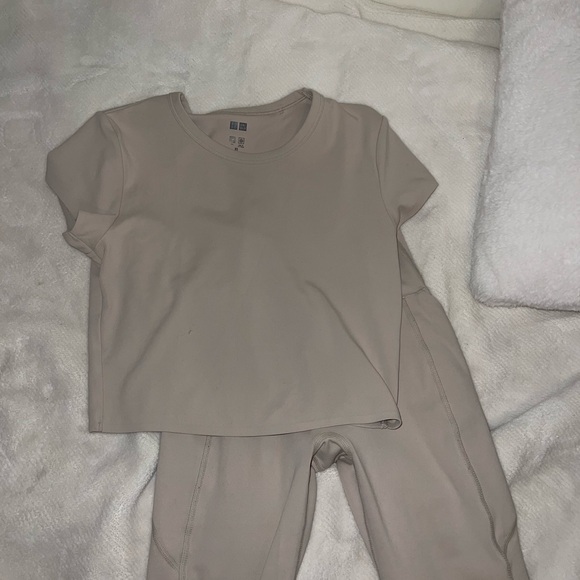 Uniqlo | Other | Uniqlo Beige Womens Set | Poshmark